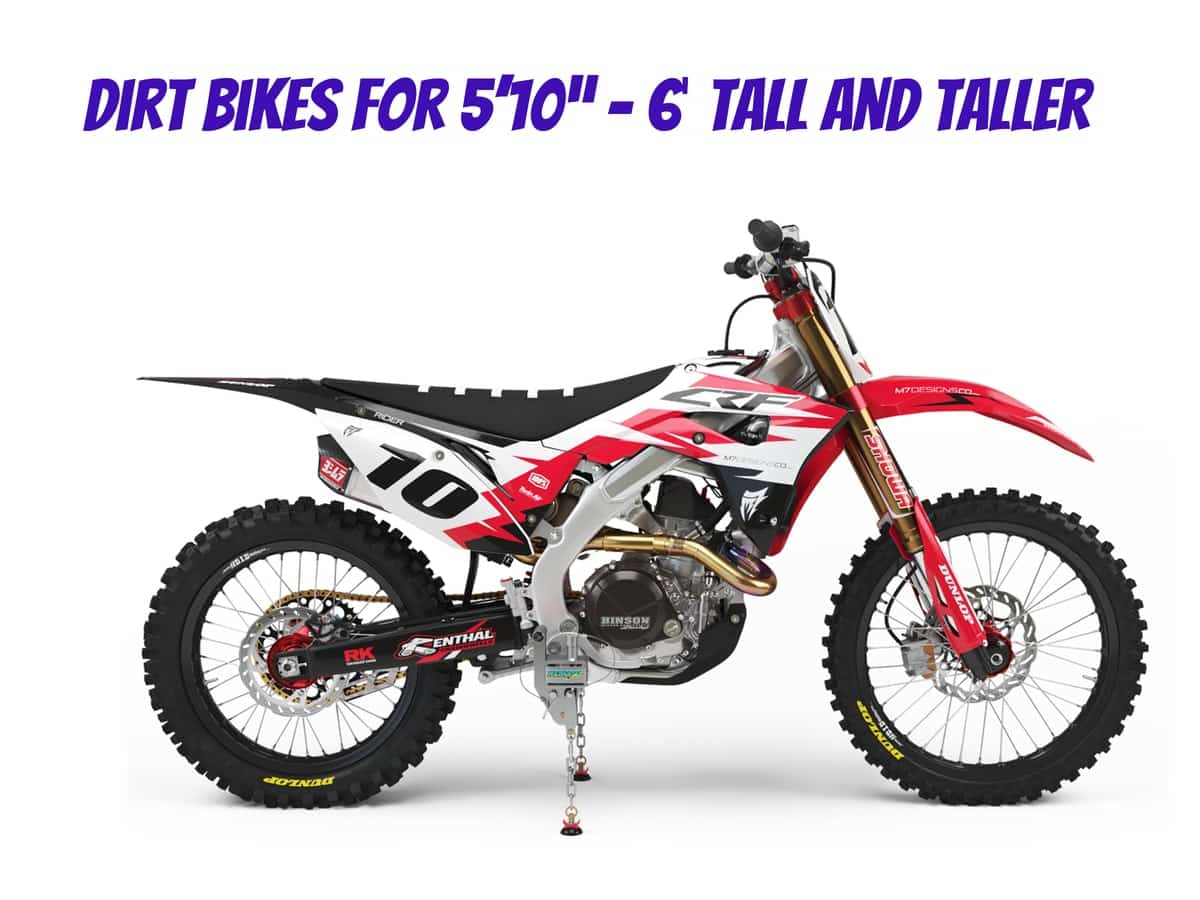 How Tall Are Numbers On Dirt Bikes